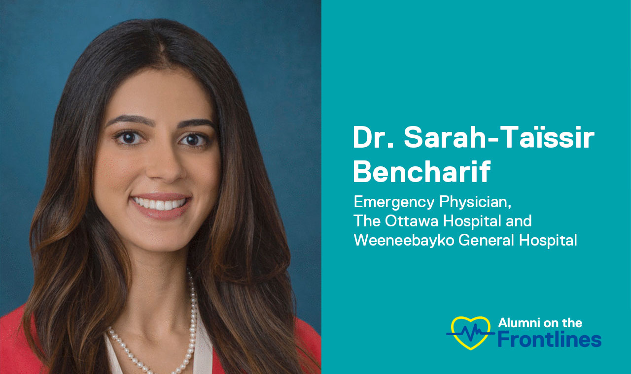 Alumni on the Frontlines: Dr. Sarah-Taïssir Bencharif - Alumni ...