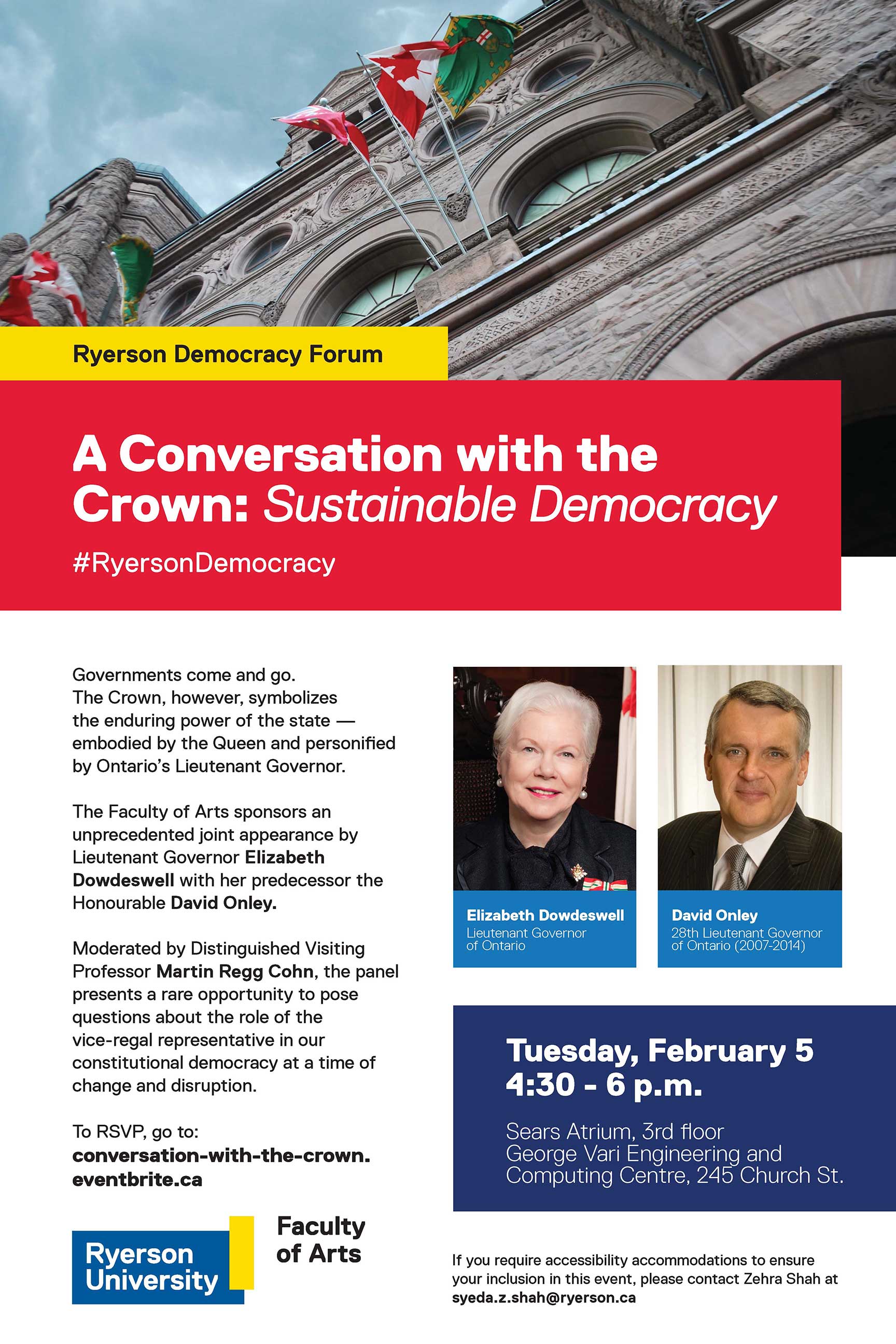 Conversation with the Crown: Sustainable Democracy - Faculty of Arts ...