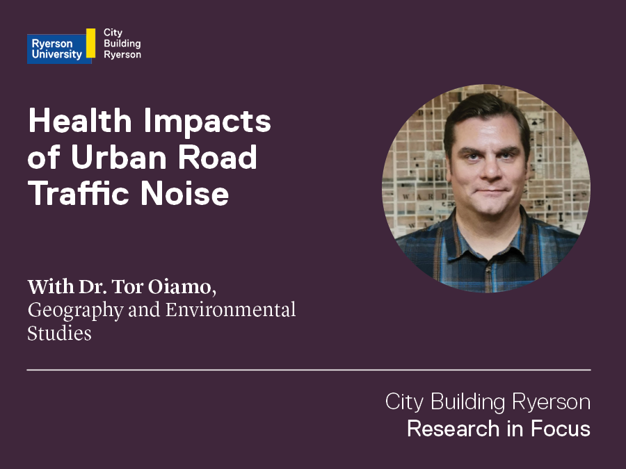 Health Impacts of Urban Road Traffic Noise - City Building TMU ...