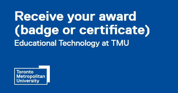 Awards: Receive your award (badge or certificate) - Educational ...