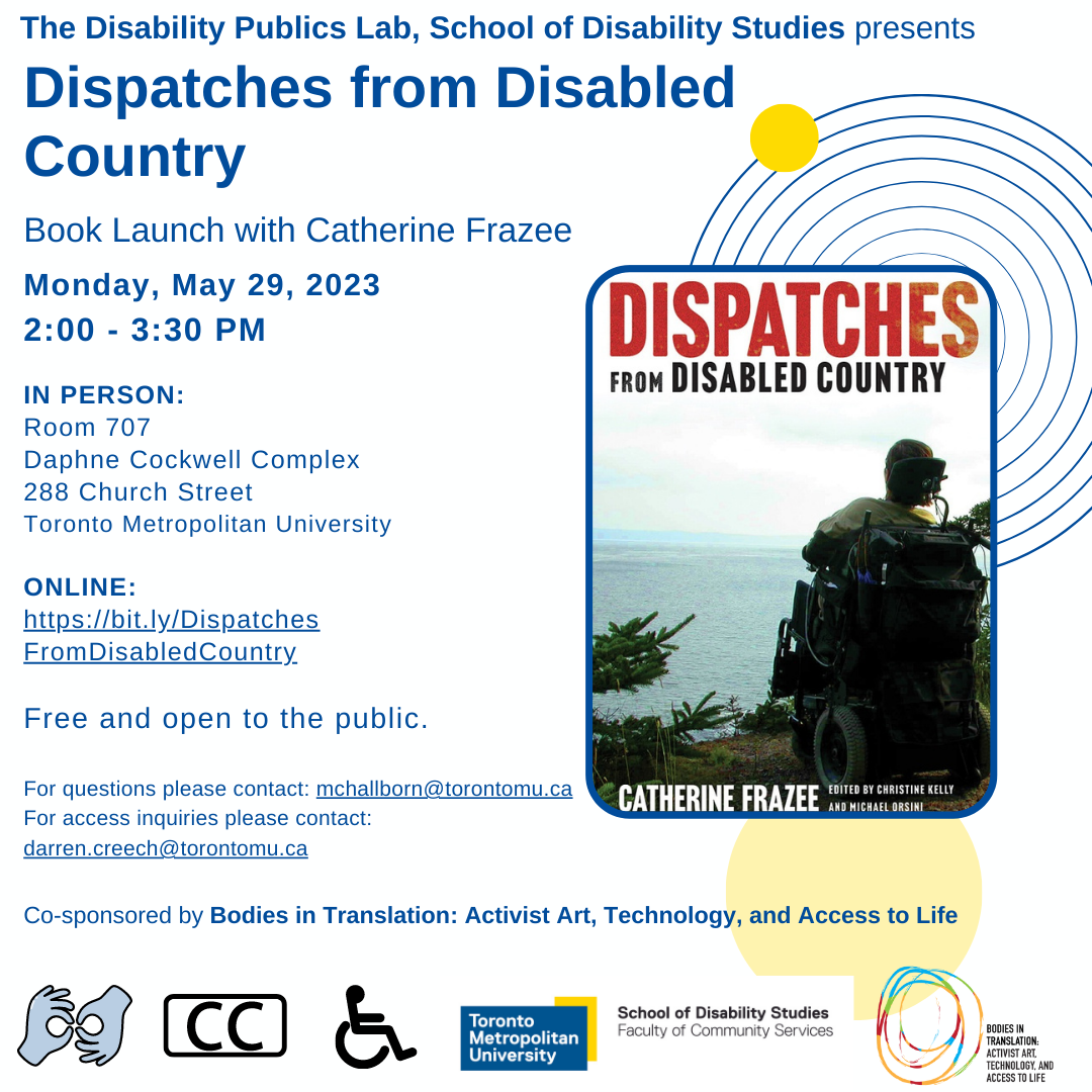 Dispatches from Disabled Country - Disability Publics Lab - Toronto ...
