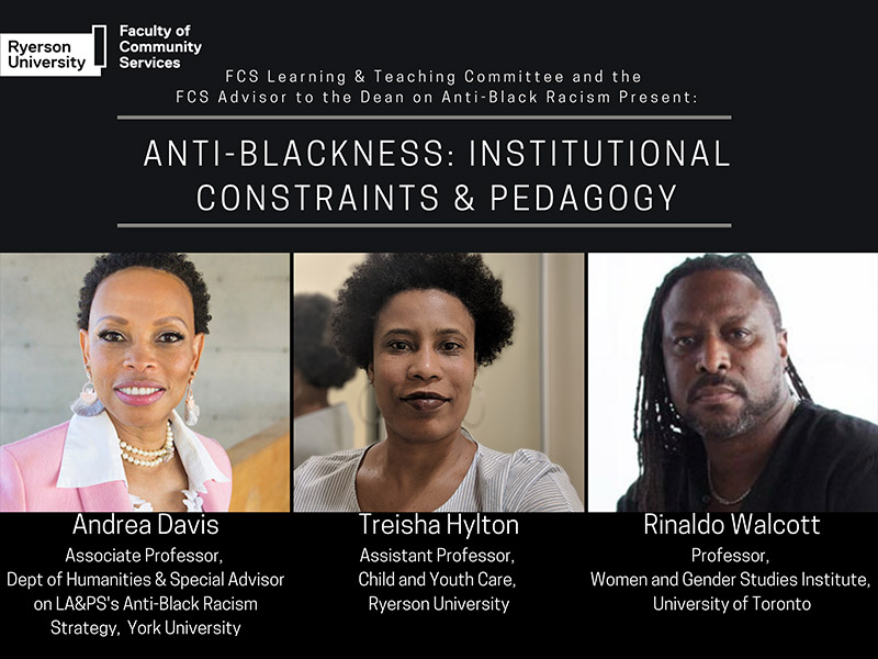 Anti-Black Racism, Institutional Constraints and Pedagogy - Faculty of ...
