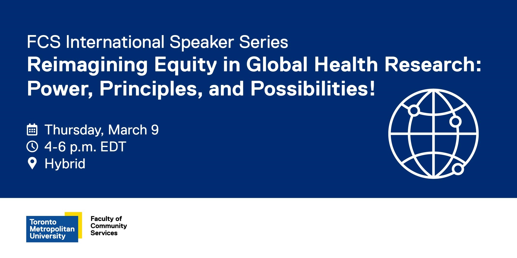 FCS International Speaker Series: Reimagining Equity in Global Health ...