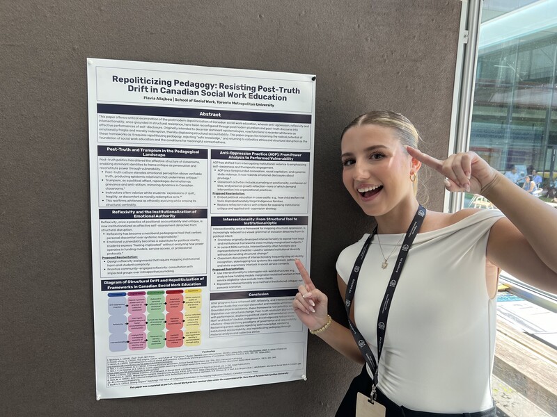 Flavia Allajbeu (BSW’25) wins the 2025 Social Work Education Journal’s ...