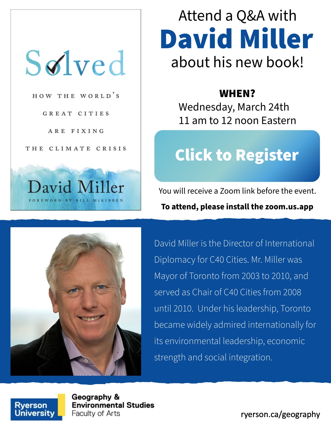 Q & A with David Miller in EUS 202 - Department of Geography and ...