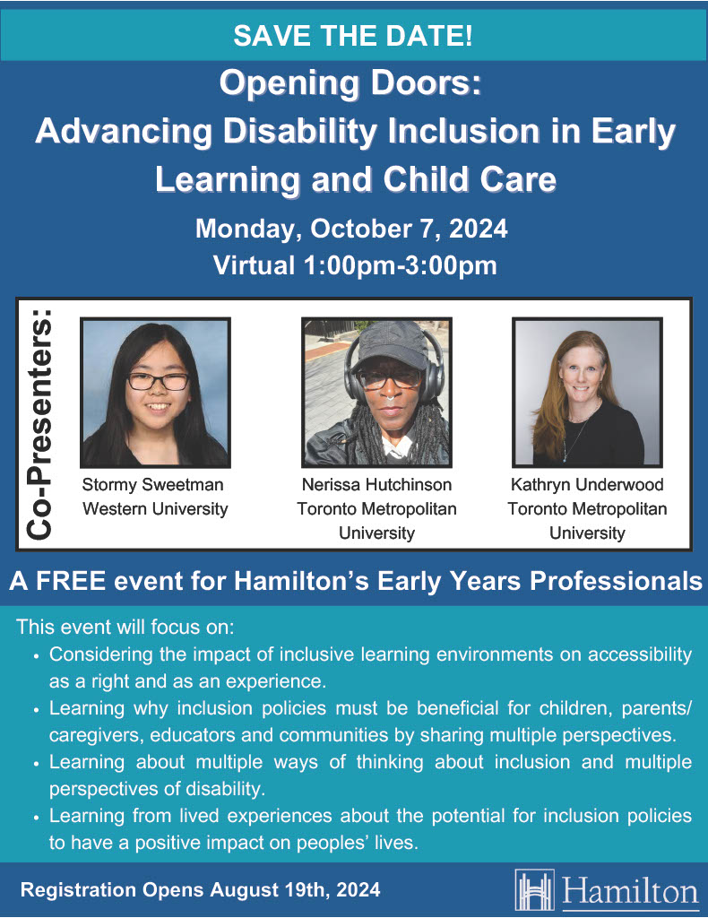 Opening Doors: Advancing Disability Inclusion in Early Learning and ...