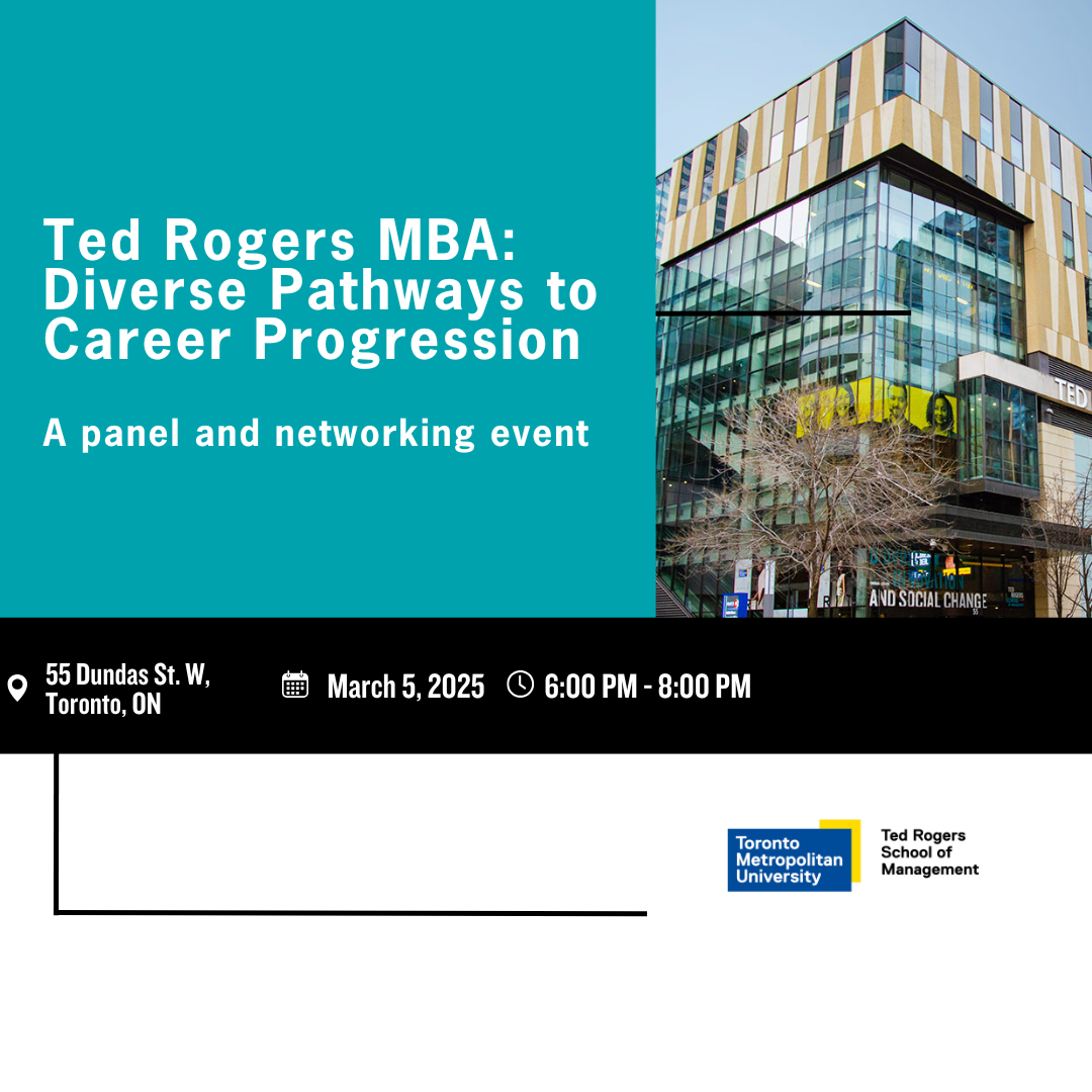 Ted Rogers MBA: Diverse Pathways to Career Progression - Master of ...