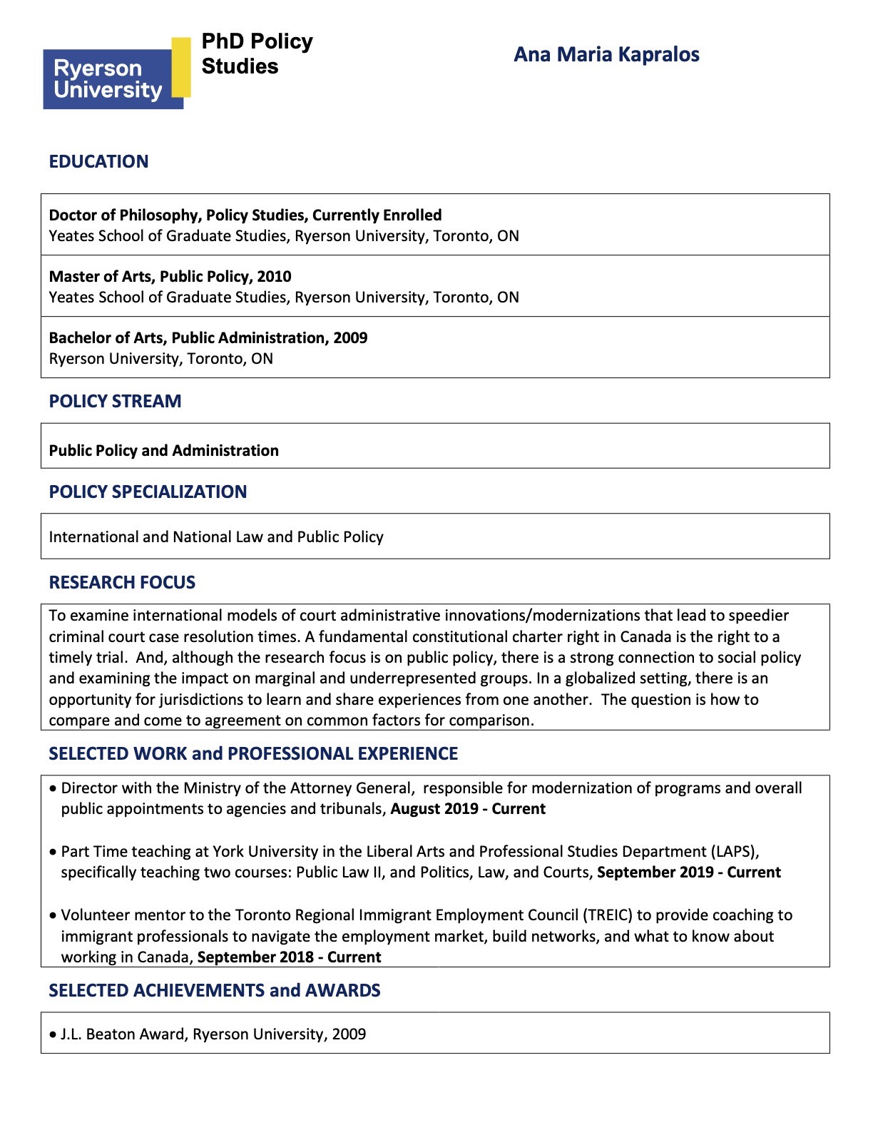 Ana_Kapralos - PhD Policy Studies Homepage - Toronto Metropolitan ...