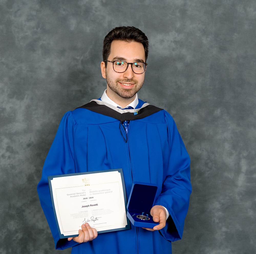 Joseph Rovetti wins The Governor General's Academic Silver Medal ...