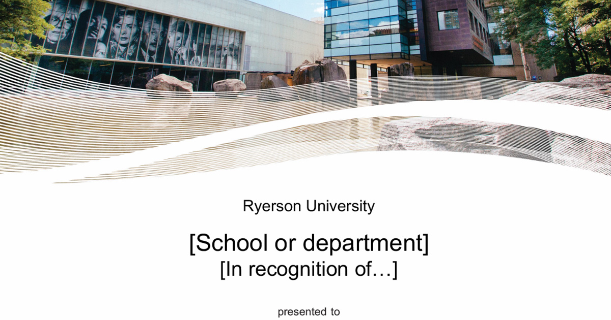 Informal Certificates - Recognition & Awards - Toronto Metropolitan ...