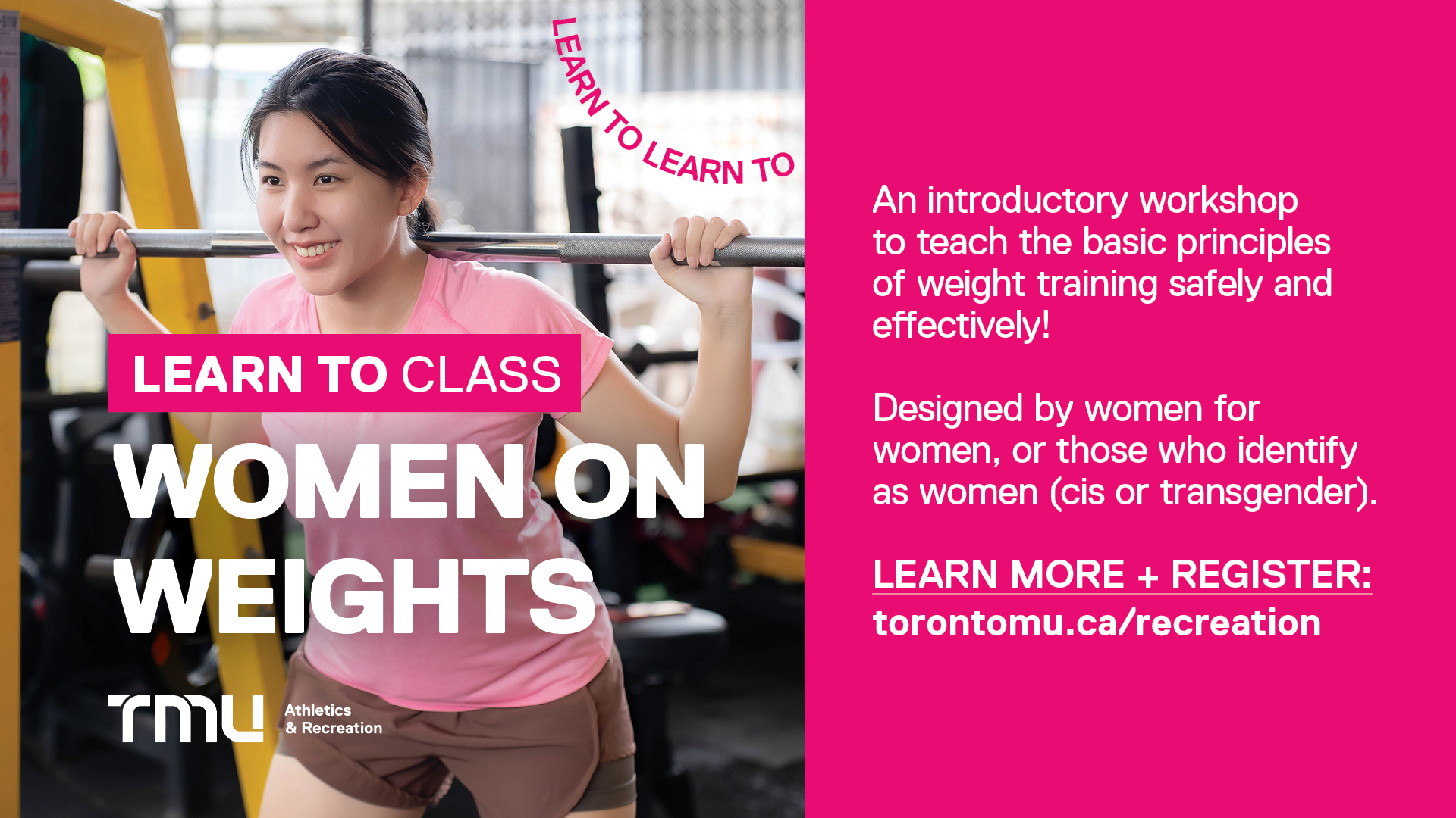 Learn To Classes - Recreation - Toronto Metropolitan University