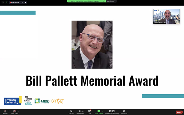 #HTMRyerson virtually celebrated award recipients! - Ted Rogers School ...