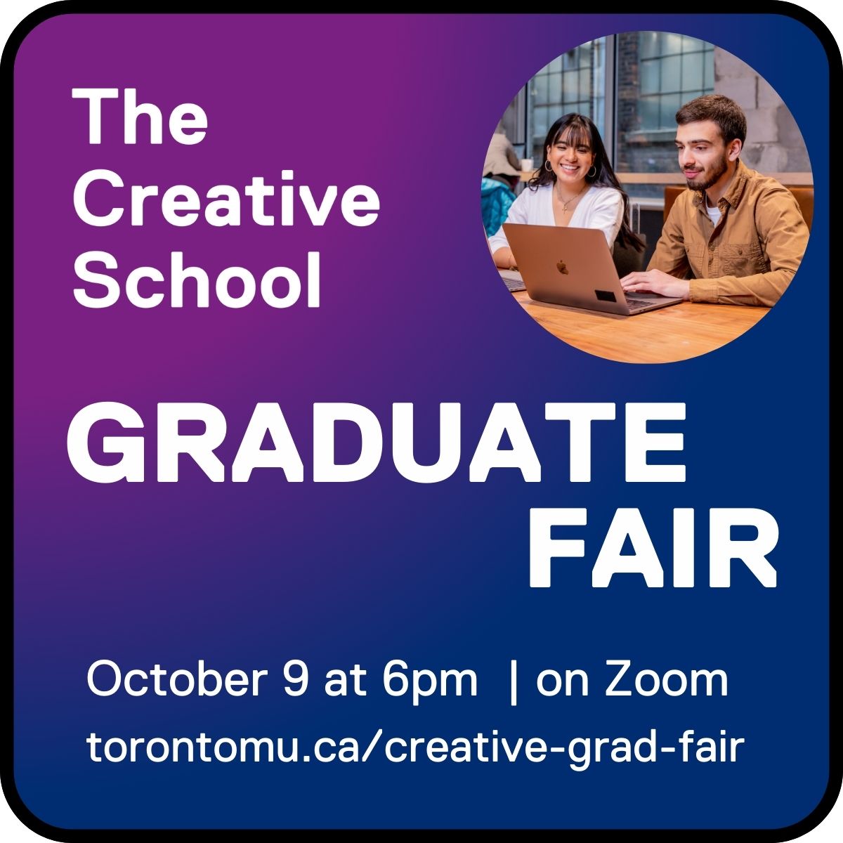 The Creative School Graduate Studies Fair October 2025 - The Creative School - Toronto ...